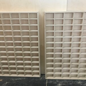 3ft X 4ft Cubby Display Hanging Shelf - 72 Cubby Grid for Displaying ...