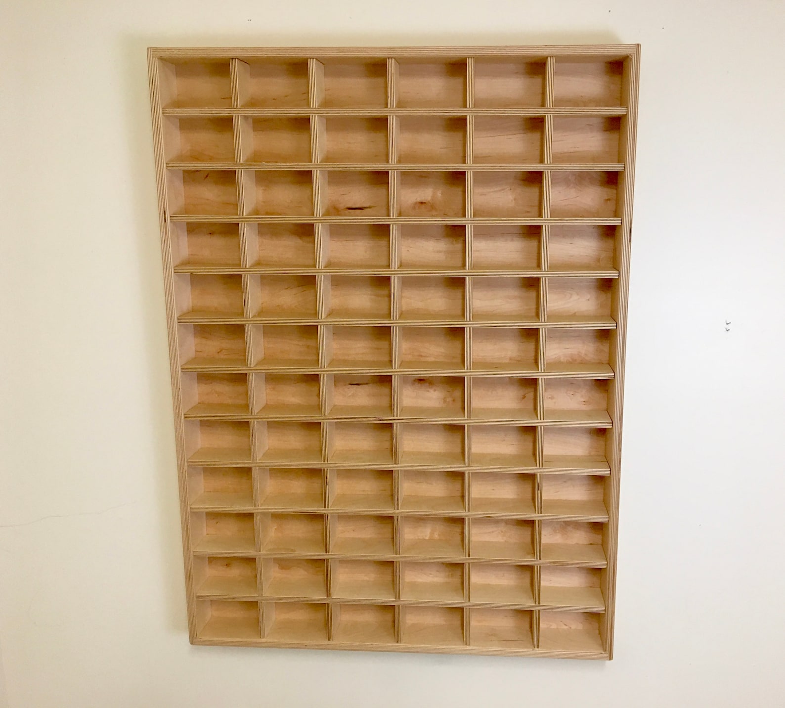 3ft X 4ft Cubby Display Hanging Shelf - 72 Cubby Grid for Displaying ...
