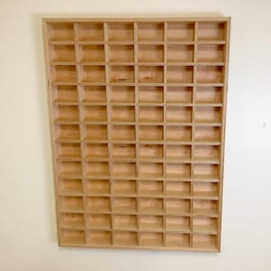 3ft X 4ft Cubby Display Hanging Shelf - 72 Cubby Grid for Displaying ...