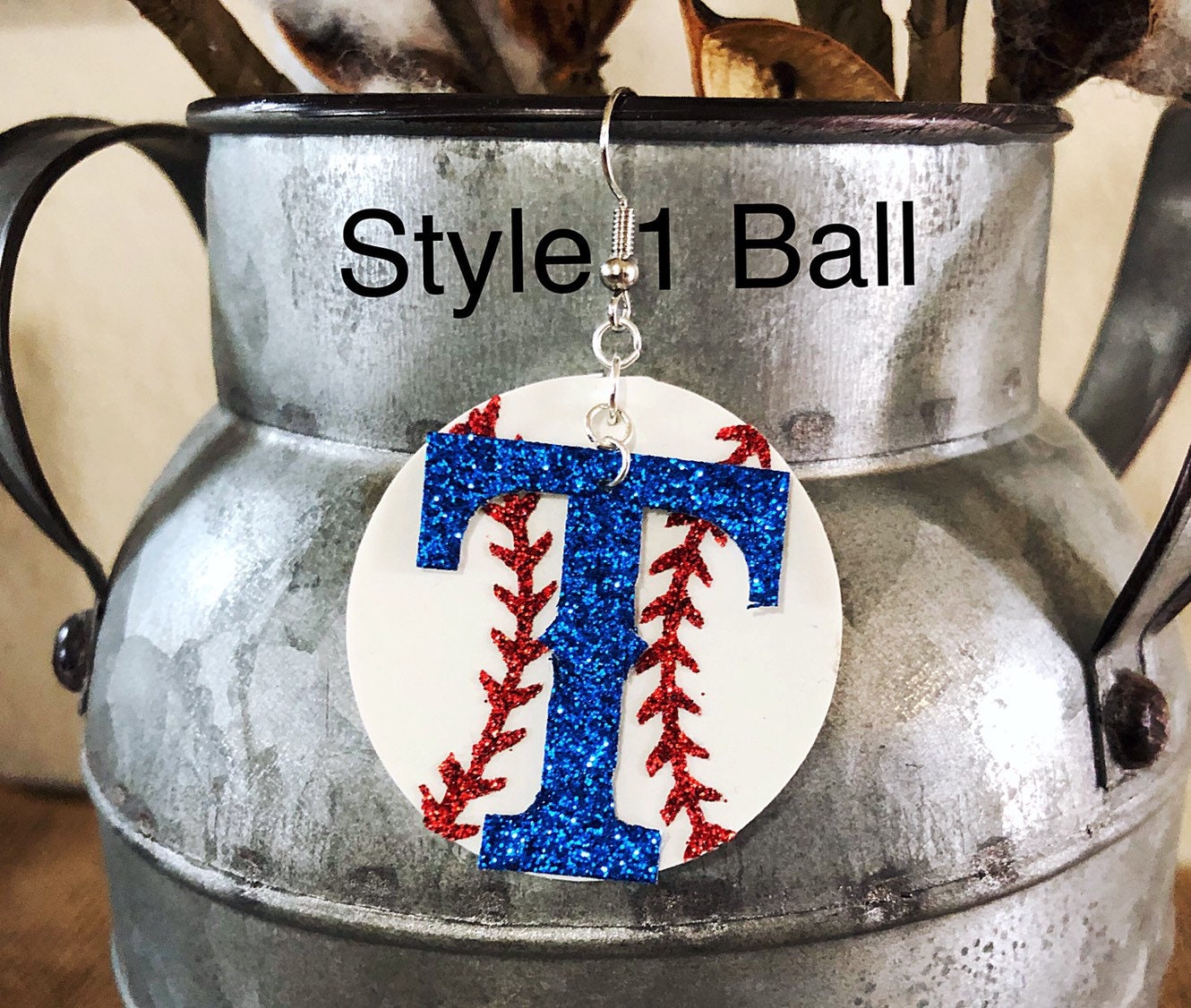 Texas Rangers Earrings Sports earringsRangers Texas | Etsy