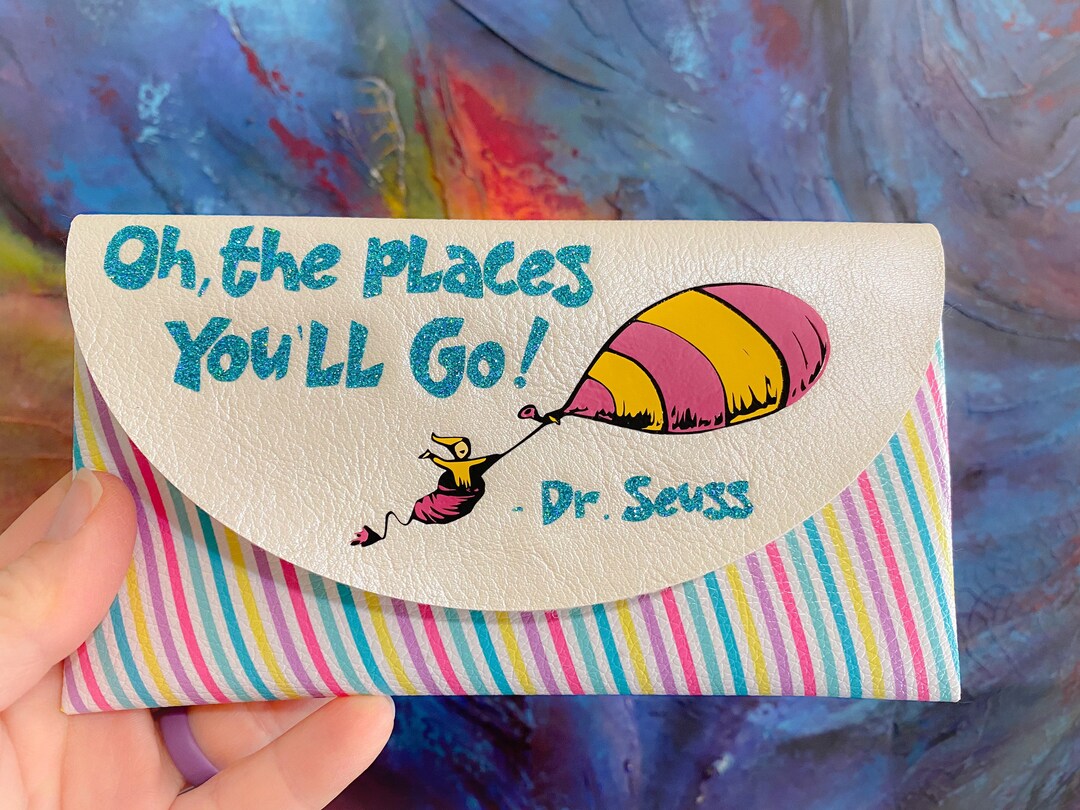 Oh the Places Youll Go Faux Leather Mini Bag Sunglasses Case Lipstick ...