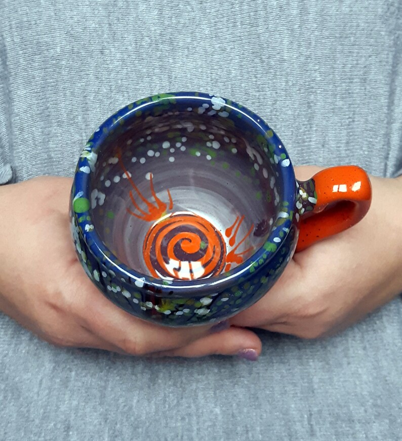 Ceramic Mug Tree Cup Coffee Pottery Mug Colorful Mug Ceramic | Etsy