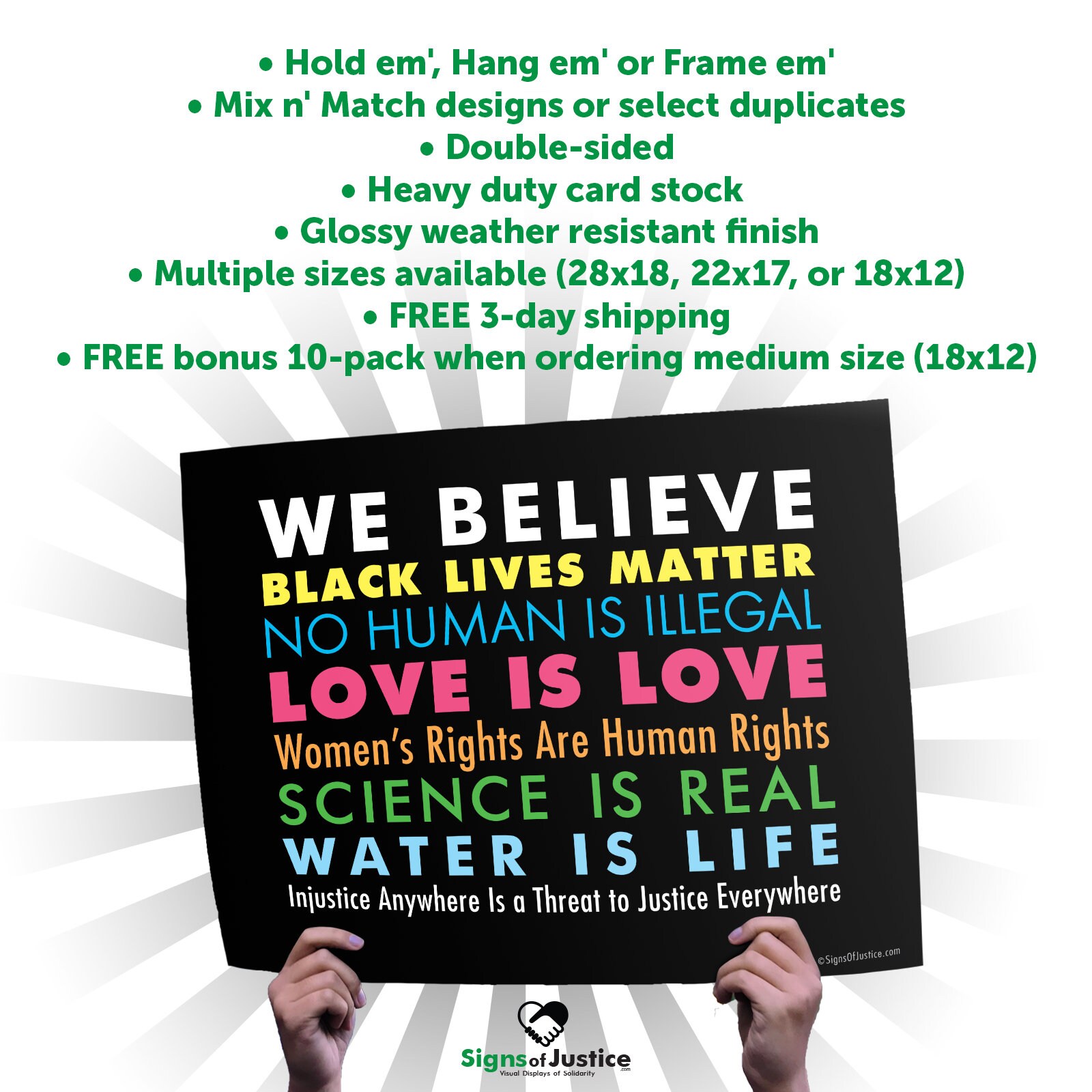 10 Pack of Social Justice Poster Prints Mix N' Match - Etsy