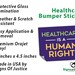 Healthcare is A Human Right Bumper Sticker // 6x4.5 // Protective Gloss ...