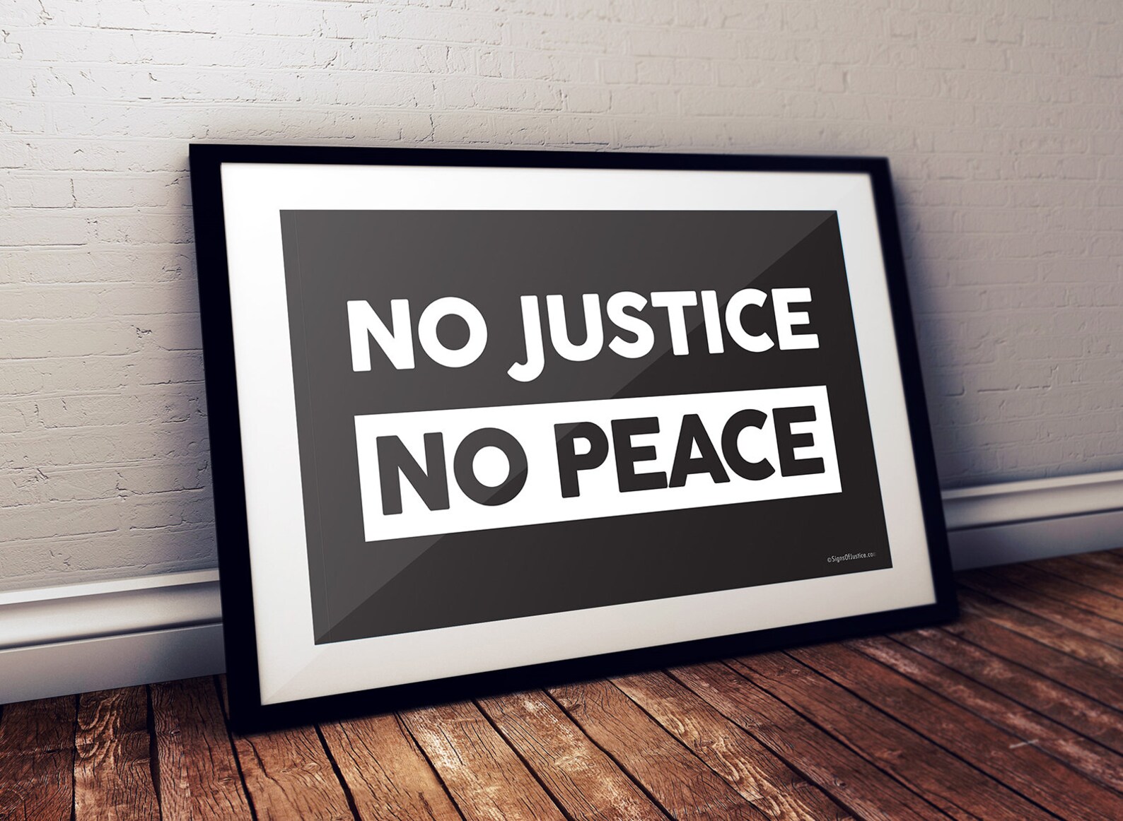 No Justice No Peace Poster Sign // 2-sided // Glossy Cardstock - Etsy