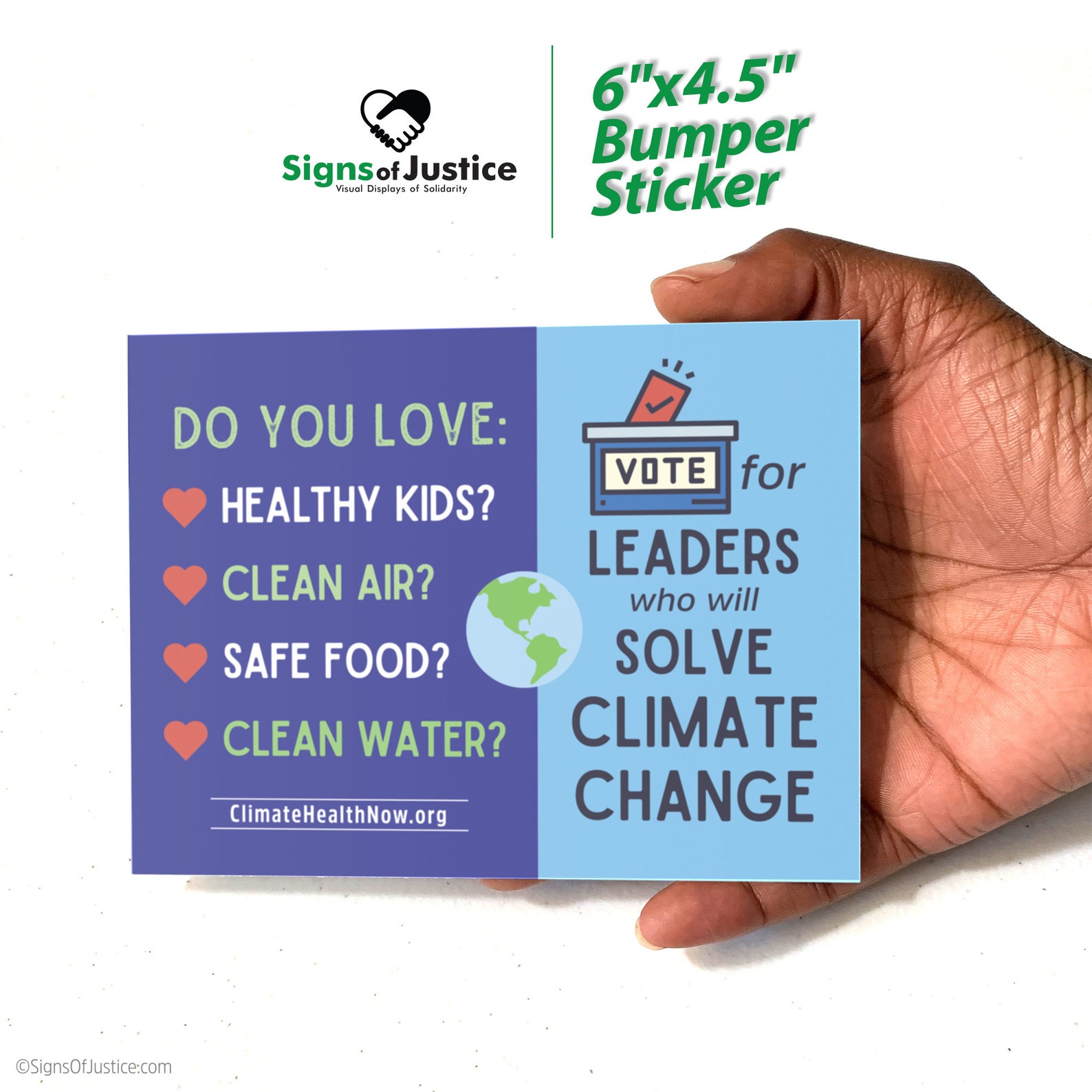Climate Change Bumper Sticker // 6x4.5 // Gloss - Etsy