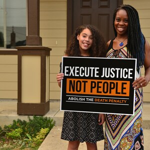 Execute Justice Yard Sign // 2-sided // Abolish the Death Penalty ...