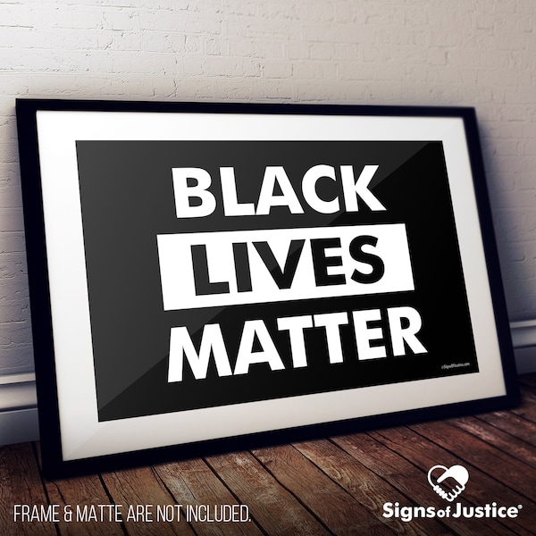 Black Lives Matter Poster - Etsy