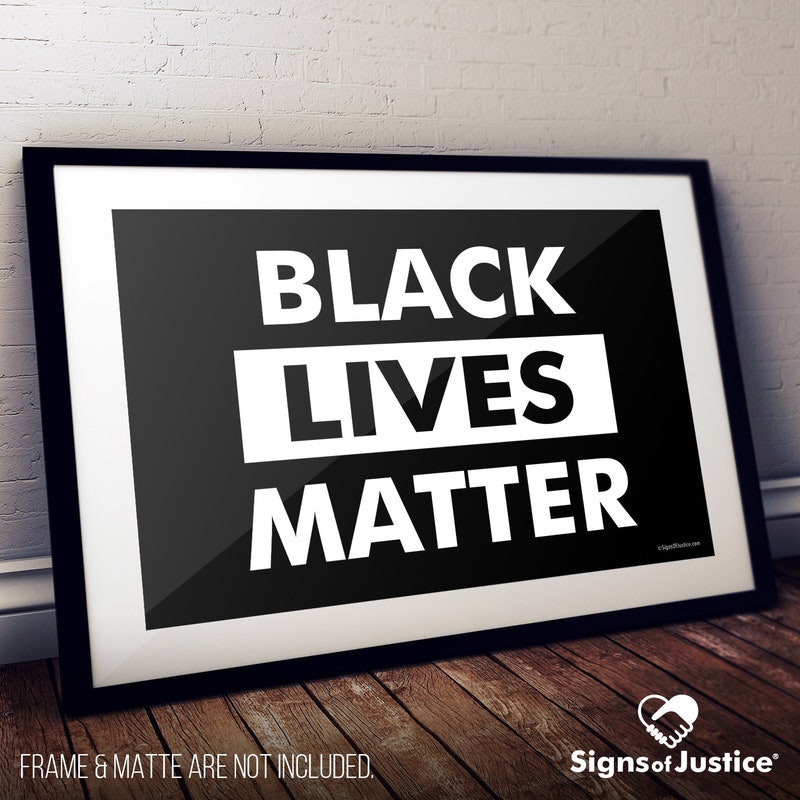 Black Lives Matter Poster - Etsy