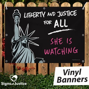 Vinyl Banner - Lady Liberty - Etsy