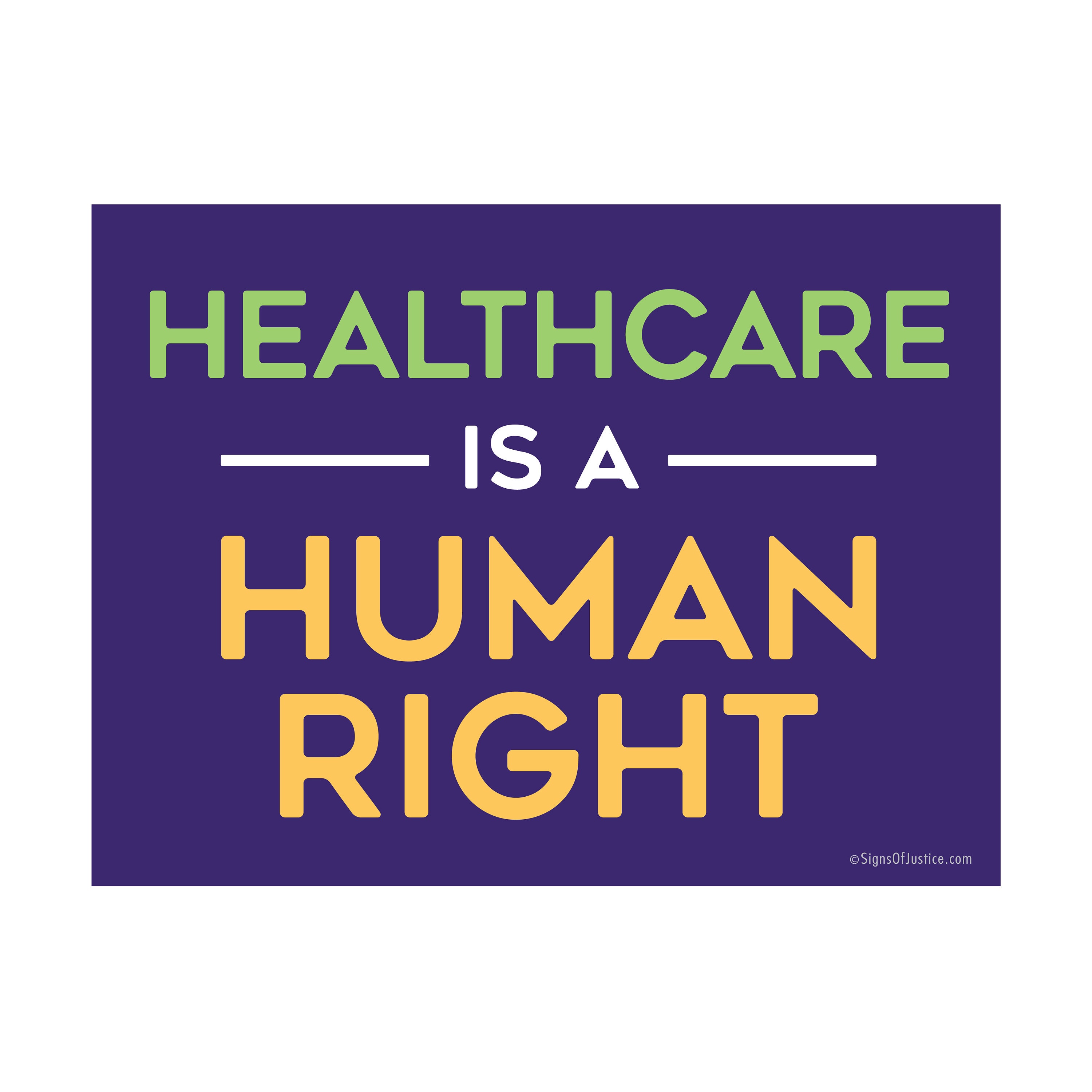 Vinyl Banner Healthcare is a Human Right | Etsy