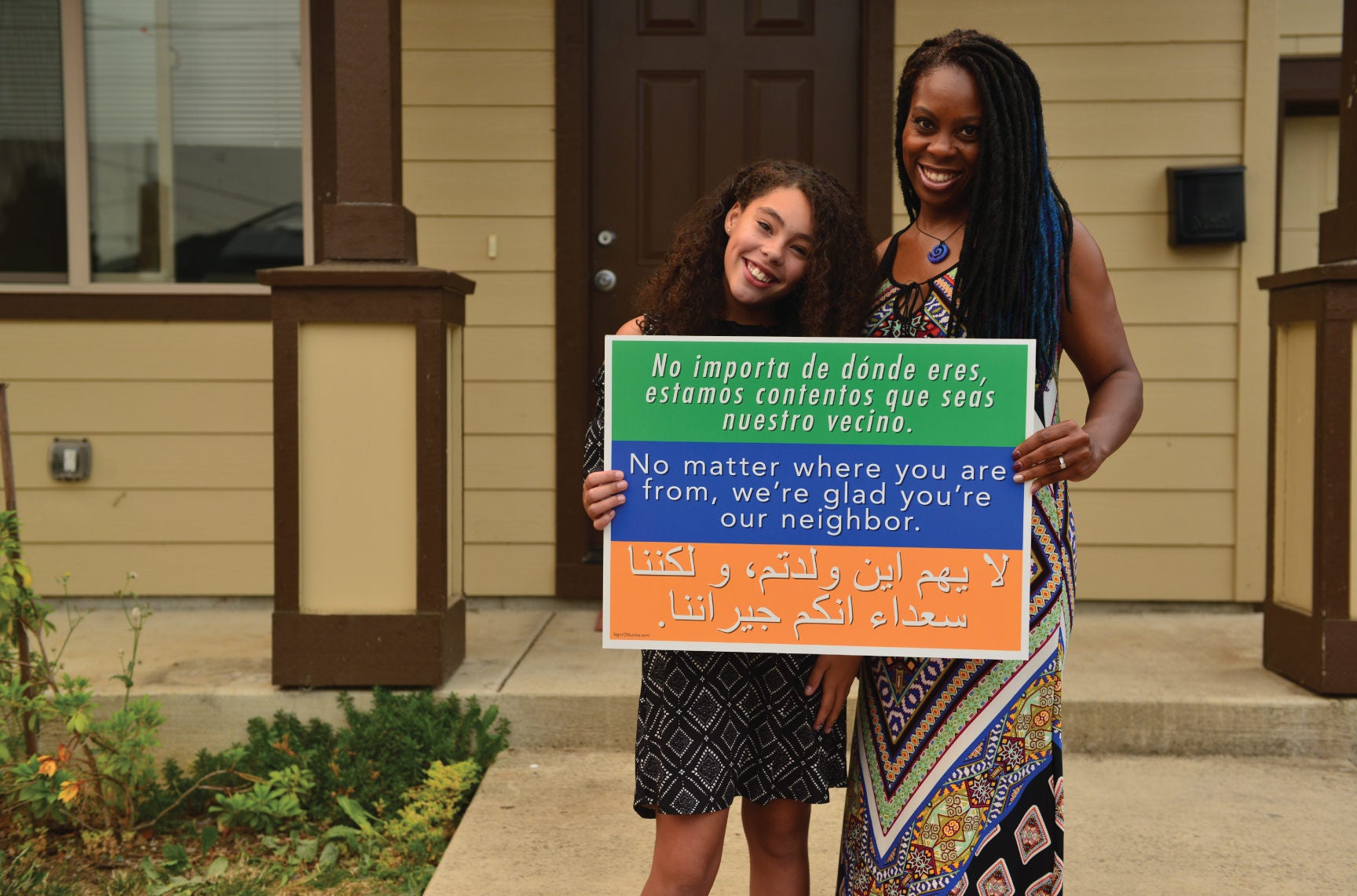Welcome Your Neighbors Yard Sign // 2-sided // Protest Sign // No ...