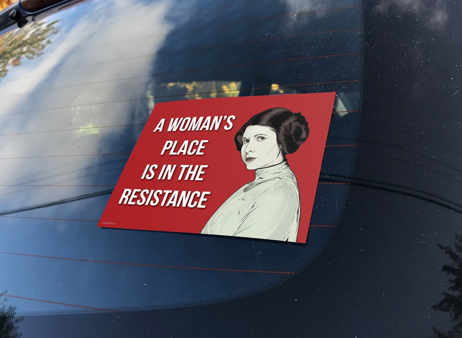 Princess Leia Resistance Bumper Sticker // 6”x4.5” // Protective Gloss ...