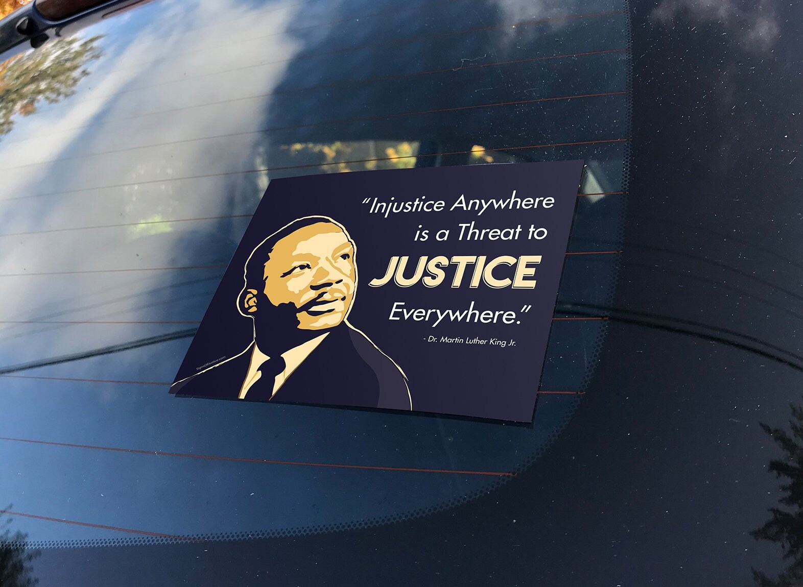 Martin Luther King Justice Bumper Sticker // 6x4.5 // | Etsy