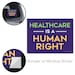 Healthcare is A Human Right Bumper Sticker // 6x4.5 // Protective Gloss ...