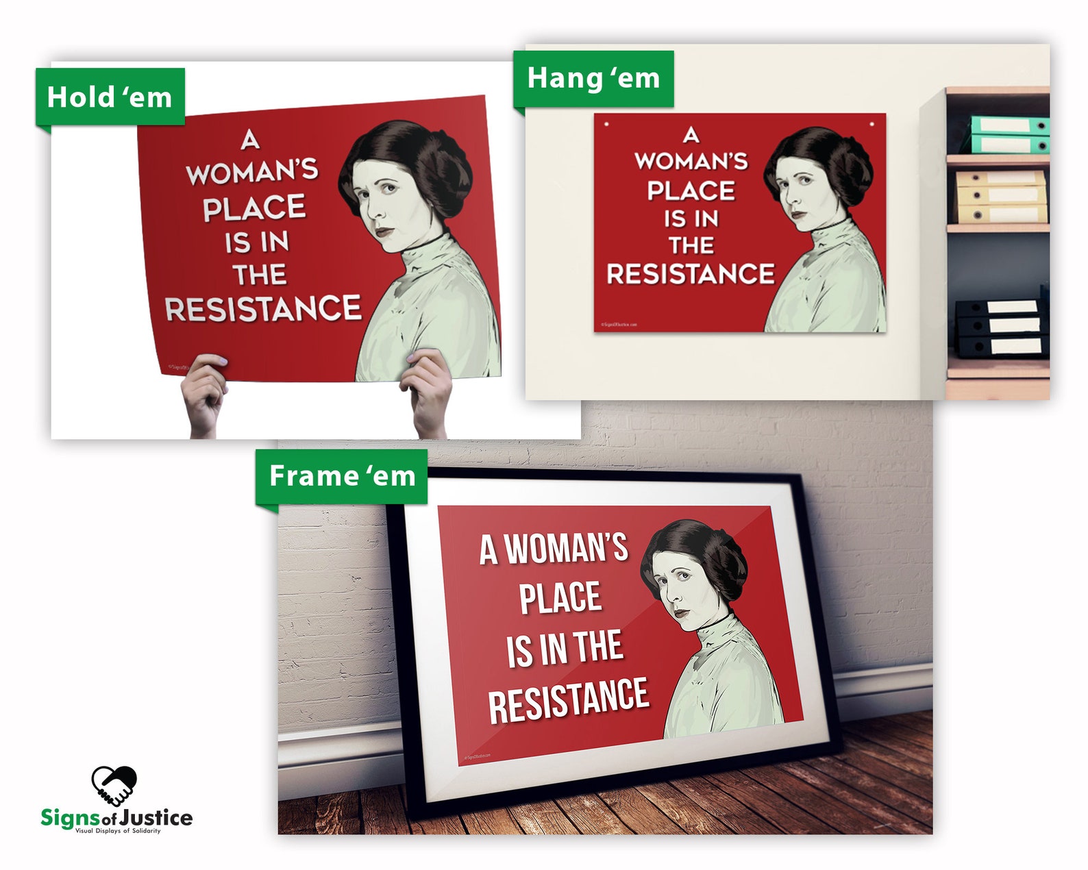 Princess Leia Resistance Poster Sign // 2-sided // Protest - Etsy