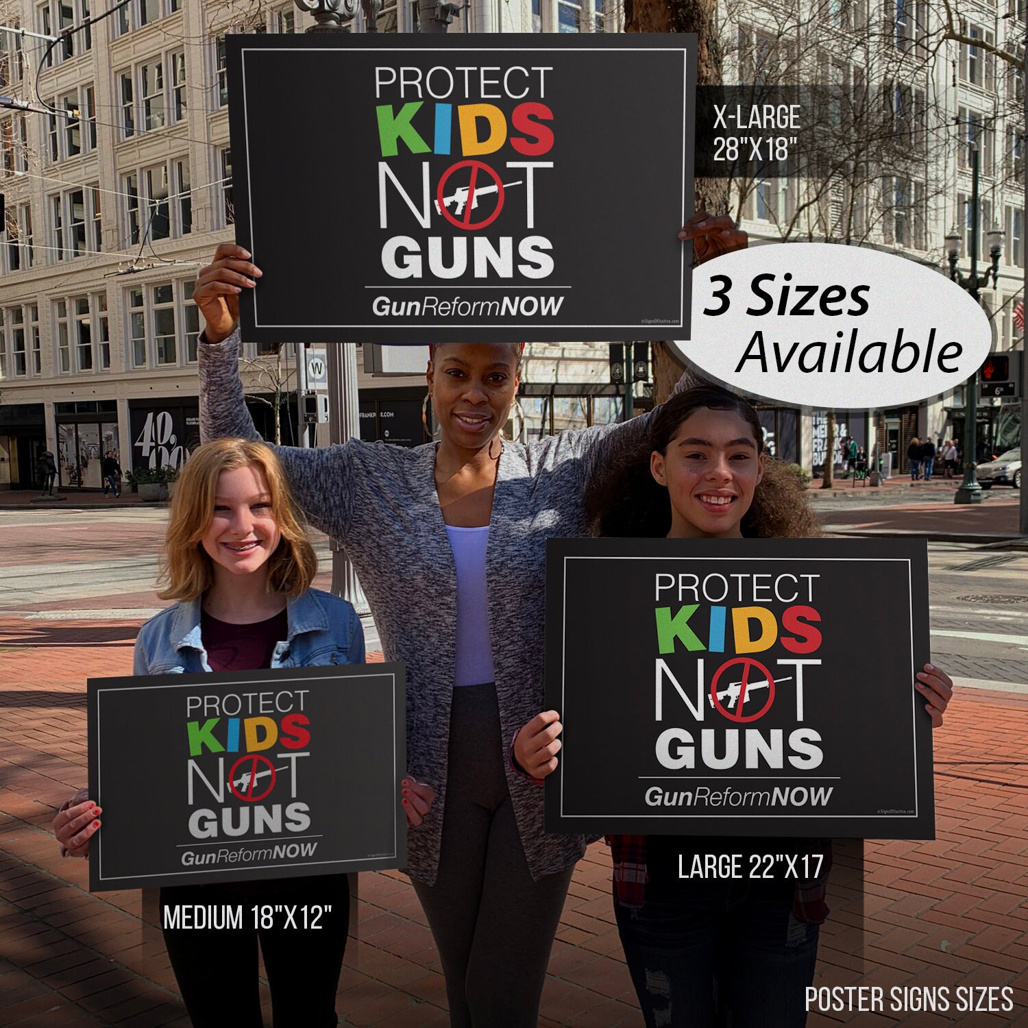 Protect Kids Not Guns Poster Sign // 2-Sided // Glossy | Etsy