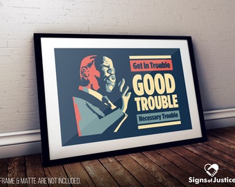Good Trouble Sign - Etsy