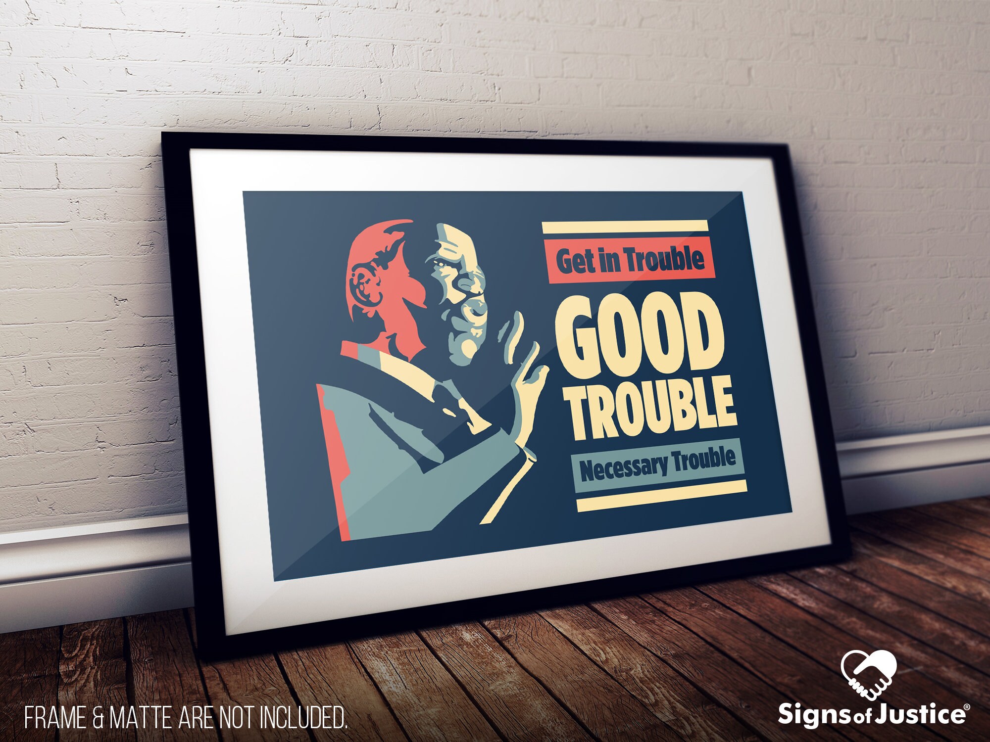 John Lewis: Good Trouble Cardstock Print // 2-sided // Glossy - Etsy