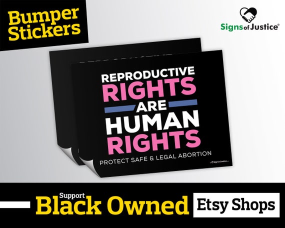 Reproductive Rights Bumper Sticker // 6x4.5 // Protective - Etsy