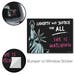 Lady Liberty Bumper Sticker // 6”x4.5” // Protective Gloss Layer ...