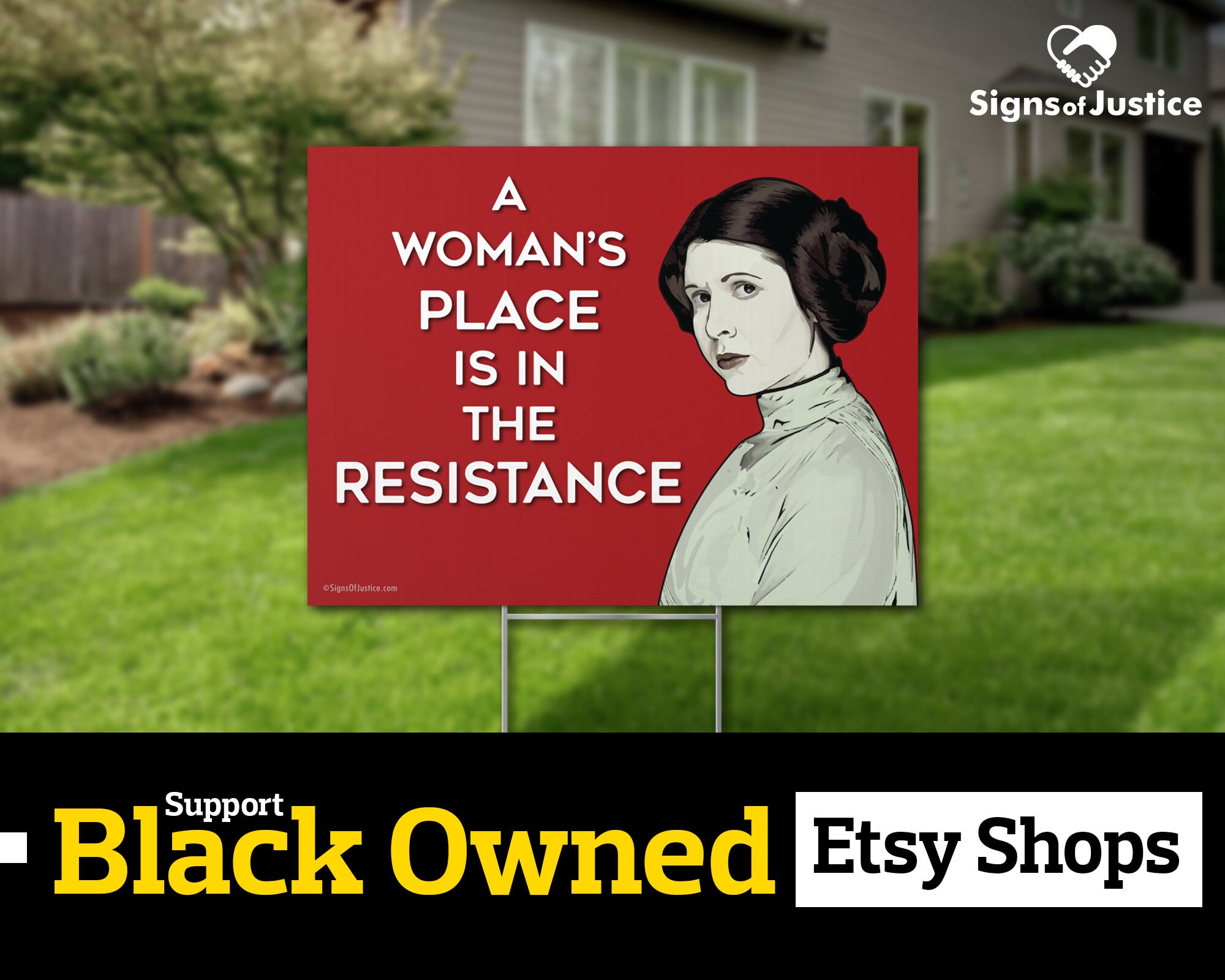 Princess Leia Resistance Yard Sign // 2-sided // Protest - Etsy