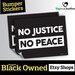 No Justice No Peace Bumper Sticker // 6x4.5 // Protective Gloss Layer ...