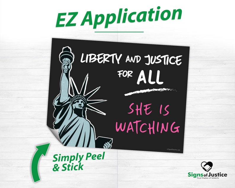 Lady Liberty Bumper Sticker // 6”x4.5” // Protective Gloss Layer ...