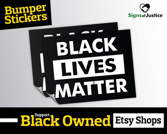 Black Lives Matter Bumper Sticker // 6x4.5 // Protective | Etsy