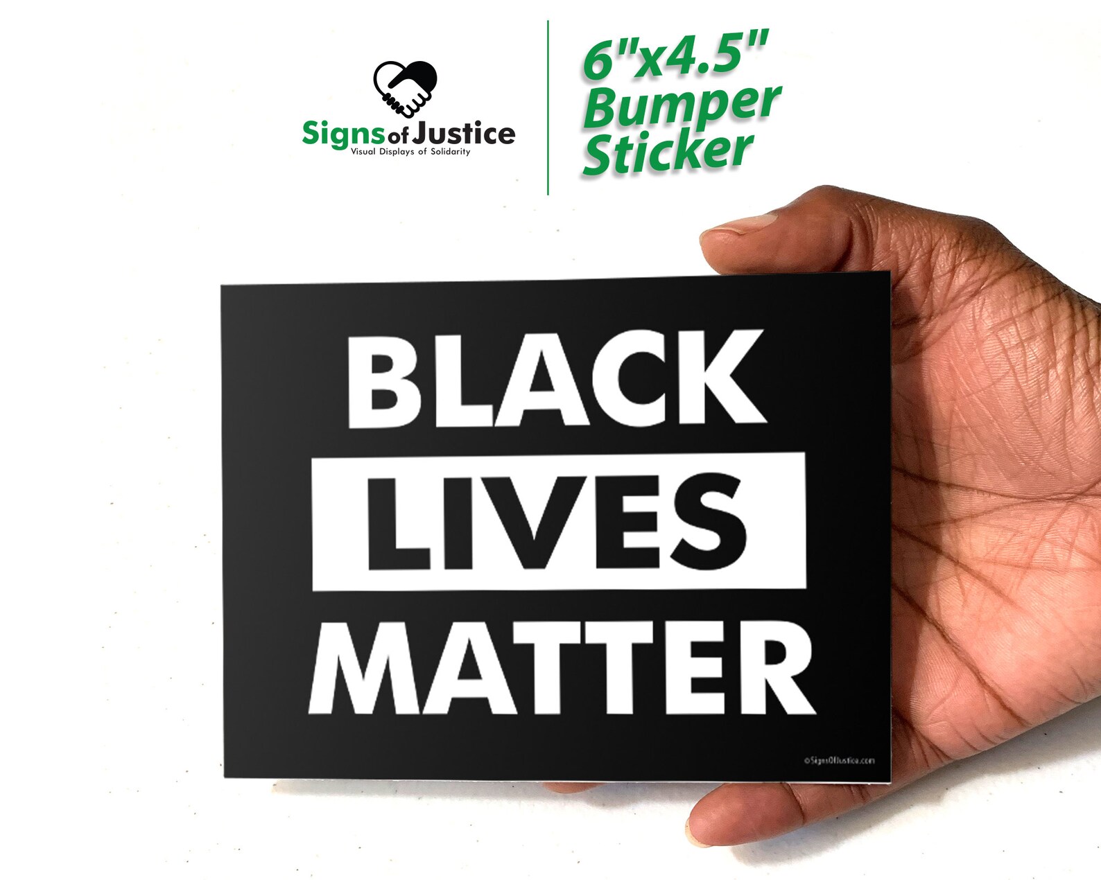 Black Lives Matter Bumper Sticker // 6x4.5 // Protective - Etsy