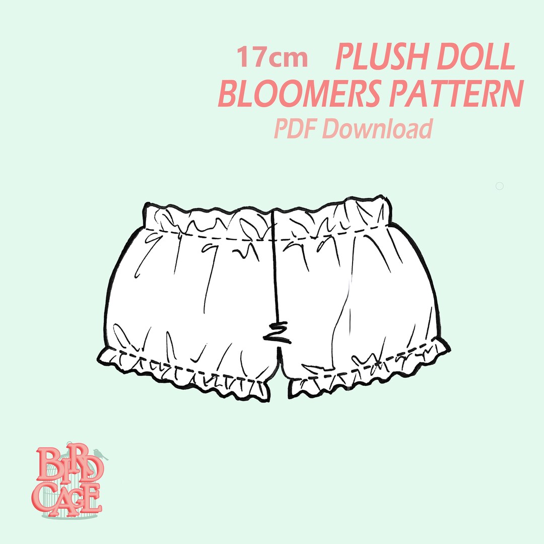 Bloomer Pant Pattern for 17 Cm Plush Doll. PDF File - Etsy