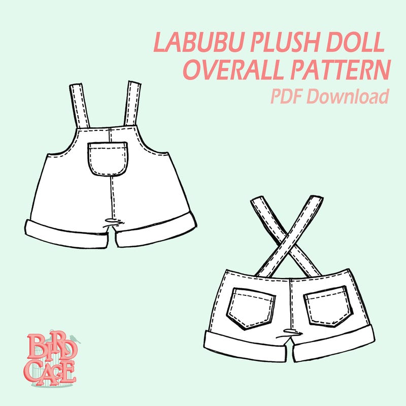 Labubu Pattern Overall - Etsy