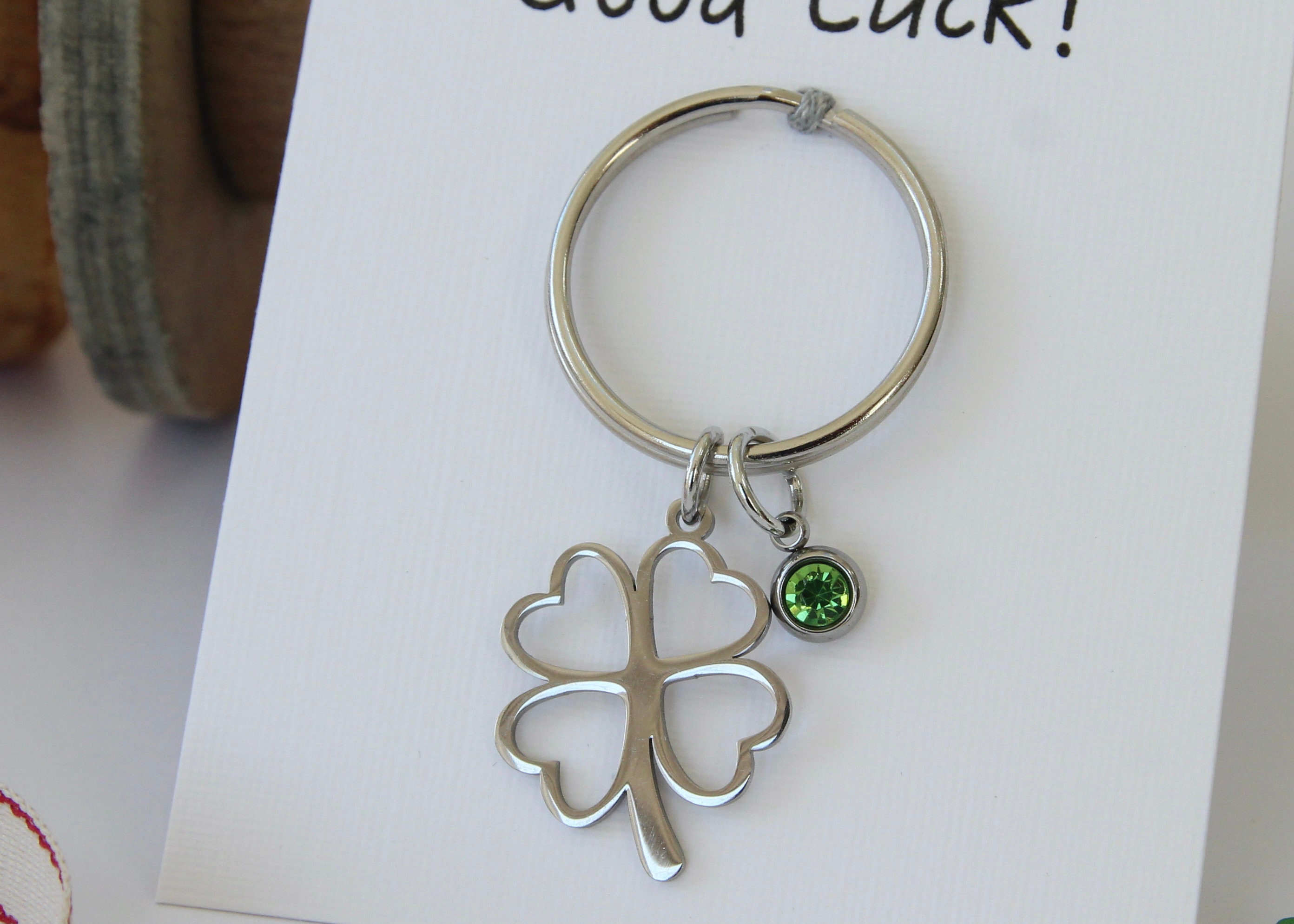 Good Luck Gift Good Luck Keyring Exam Gift Leaving Gift - Etsy UK