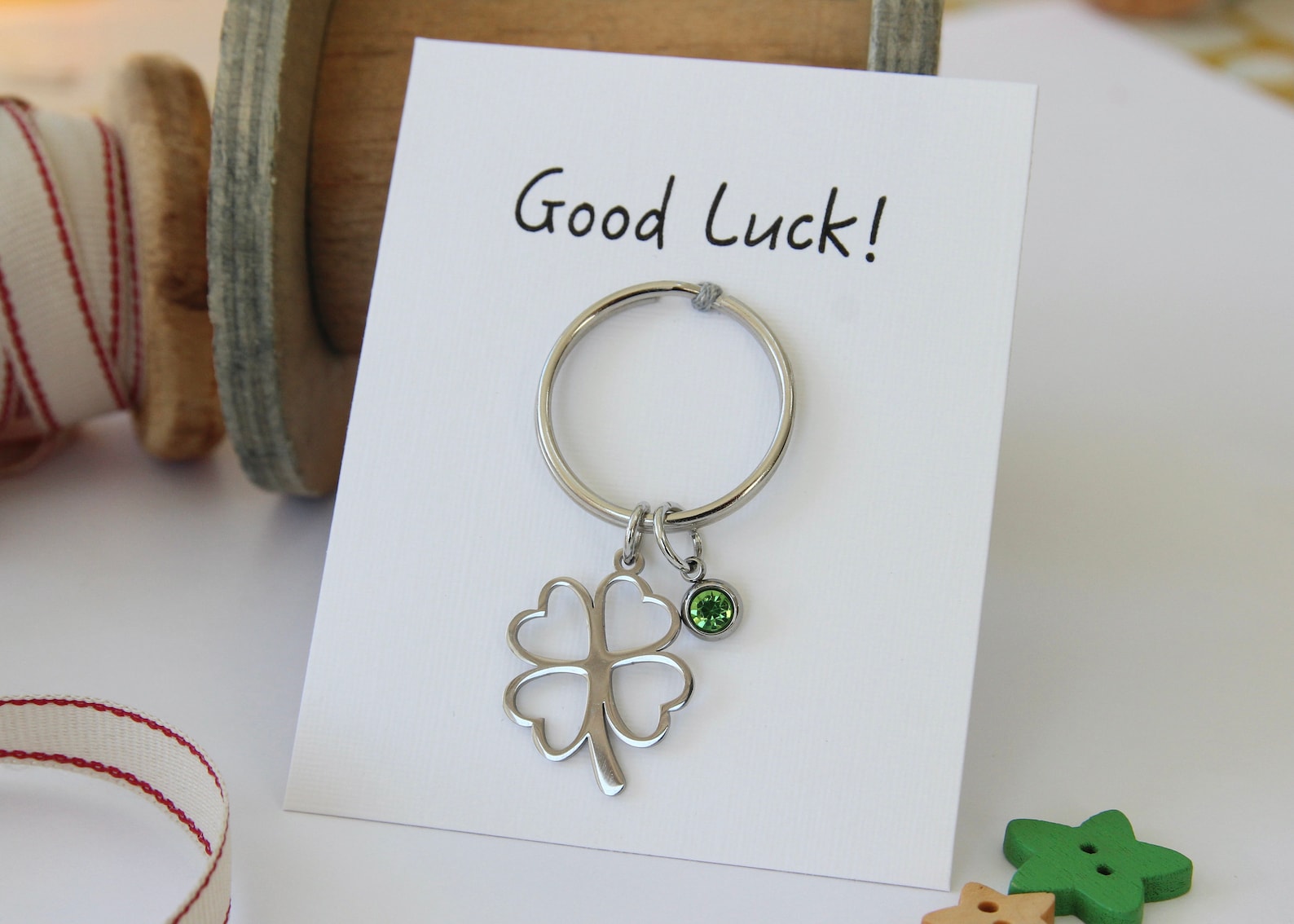 Good Luck Gift Good Luck Keyring Exam Gift Leaving Gift | Etsy