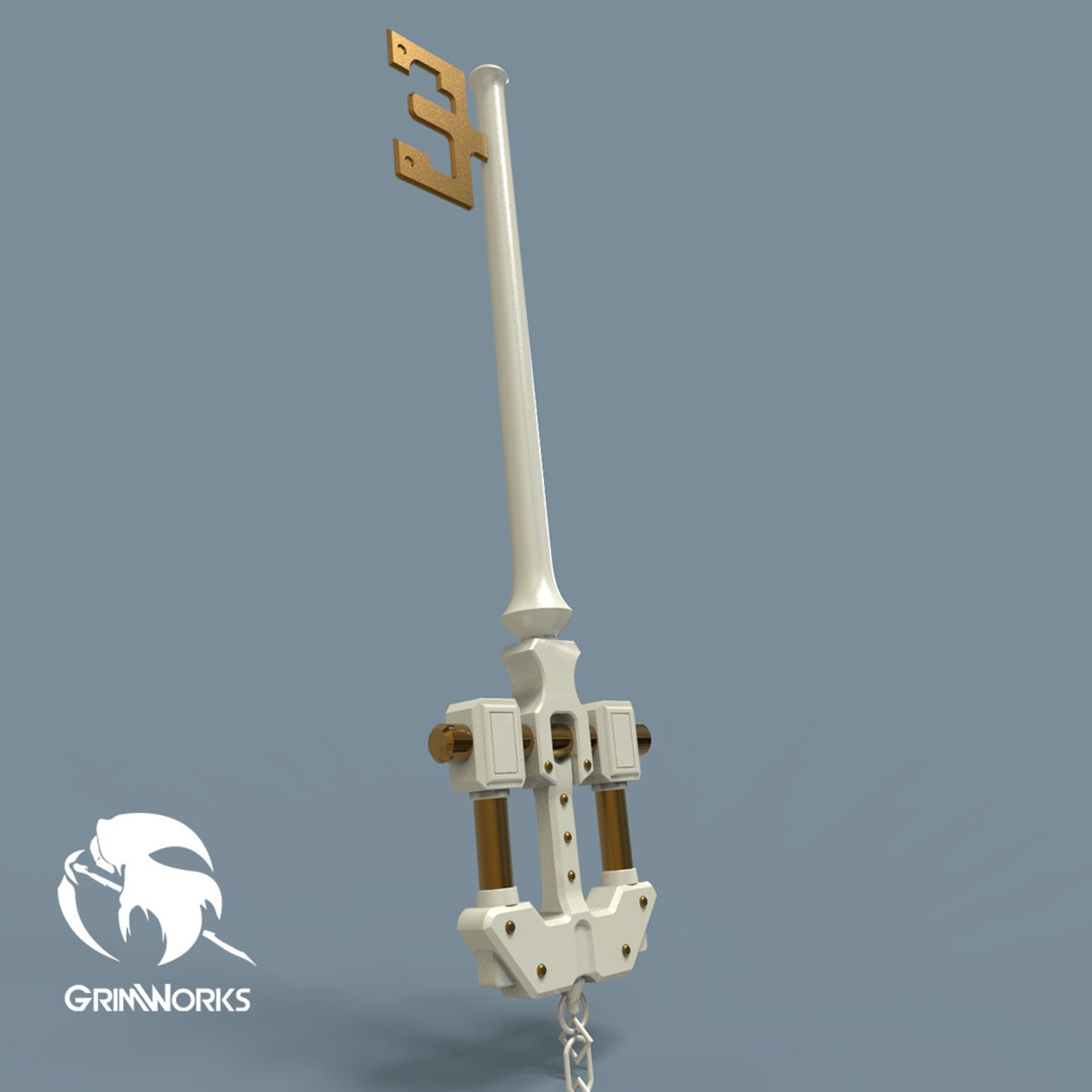 Master Defender keyblade Kingdom hearts keyblade 3d printed | Etsy