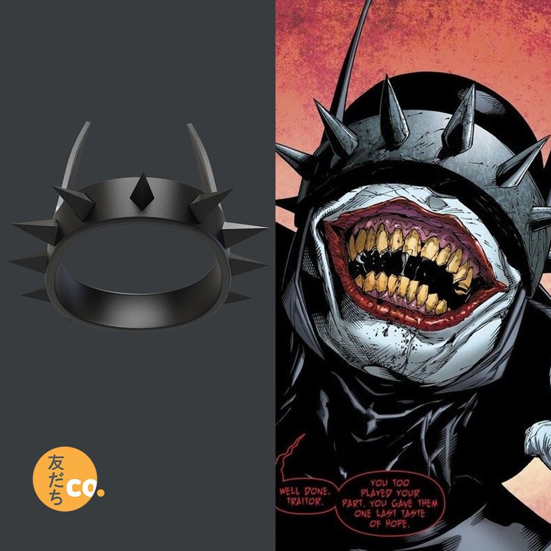 The Batman Who Laughs mask 3d printed replica crown helmet | Etsy