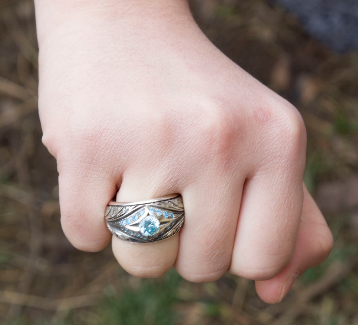 Unique Mens Ring 925 Sterling Silver Men Ring Handmade | Etsy