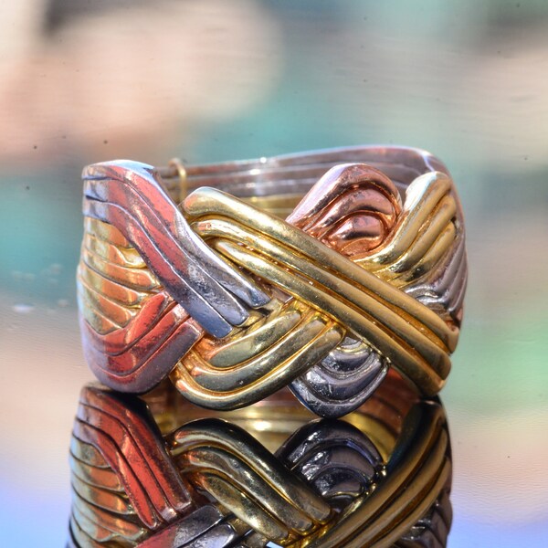 Silver Puzzle Ring - Etsy