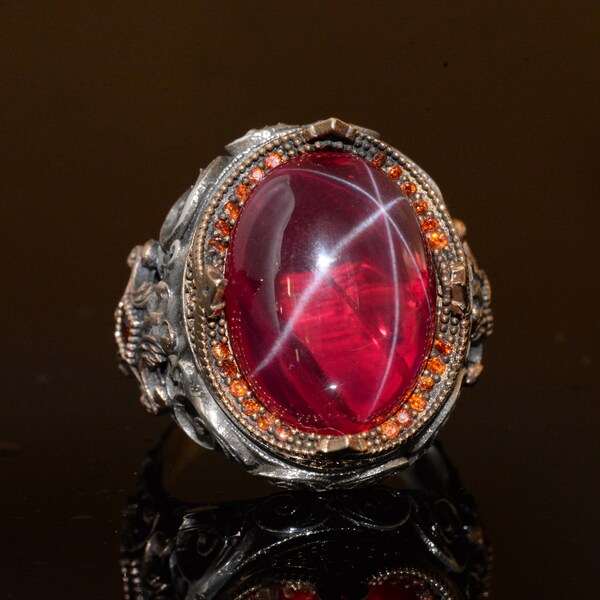 Star Ruby Ring - Etsy