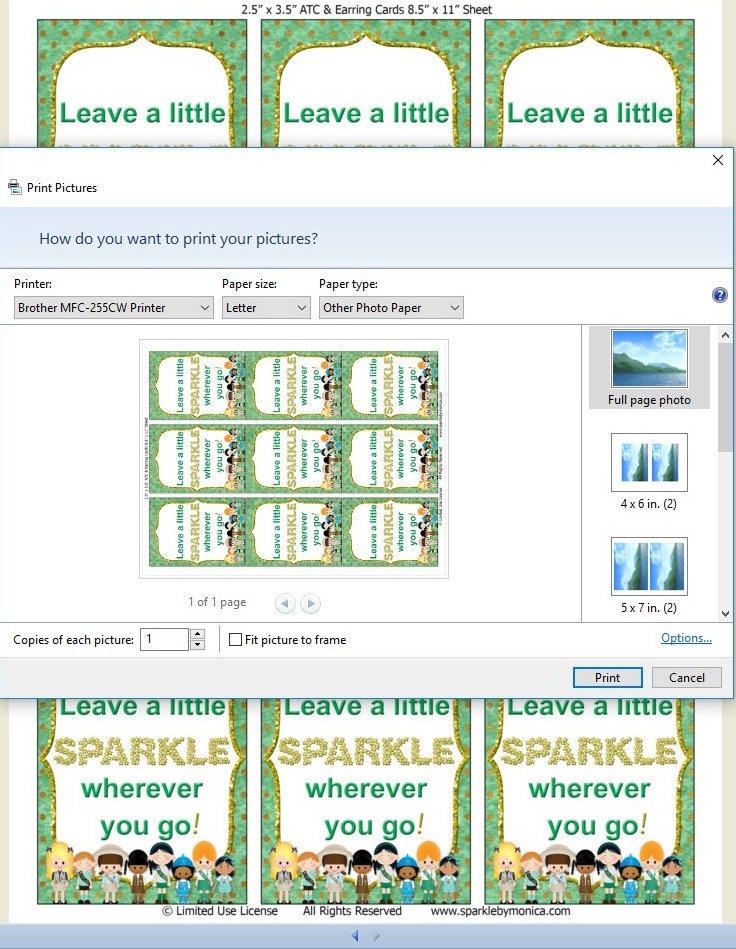 Girls Club Card,printable Girls Refrigerator Magnet Frame, Digital ...