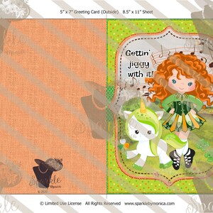 5x7 Gettin' Jiggy With It St. Patrick's Day Card, Printable Celtic Card ...