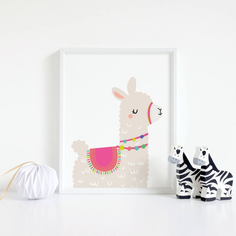 Llama Print Alpaca Print Llama Printable Llama Wall Art - Etsy