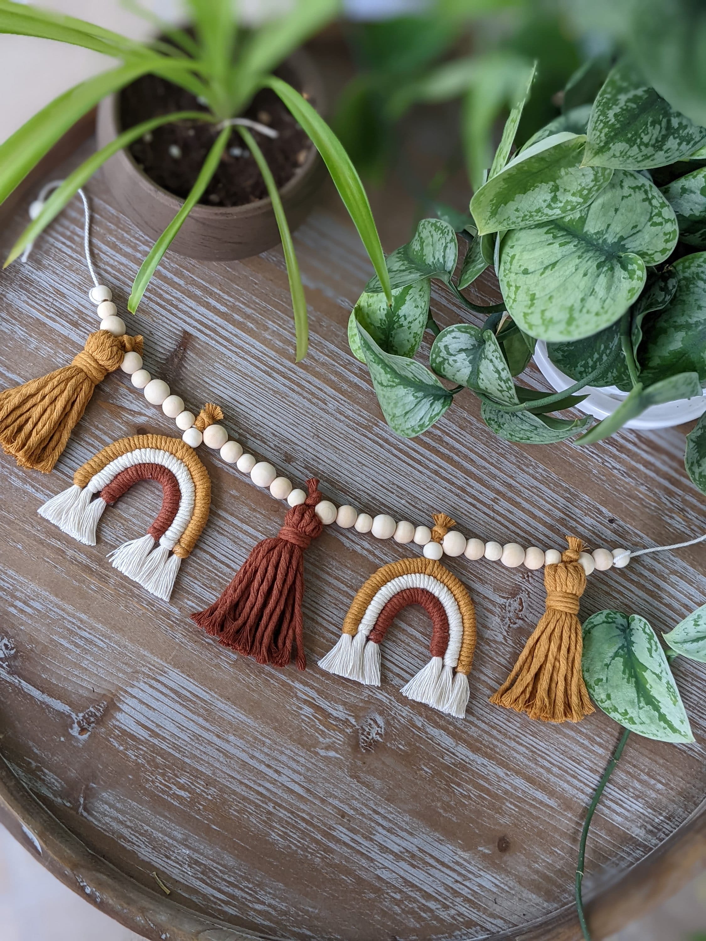 Boho Rainbow Garland - Etsy