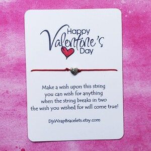 Happy Valentine's Day Wish Bracelet, Best Friend Friendship Bracelet ...