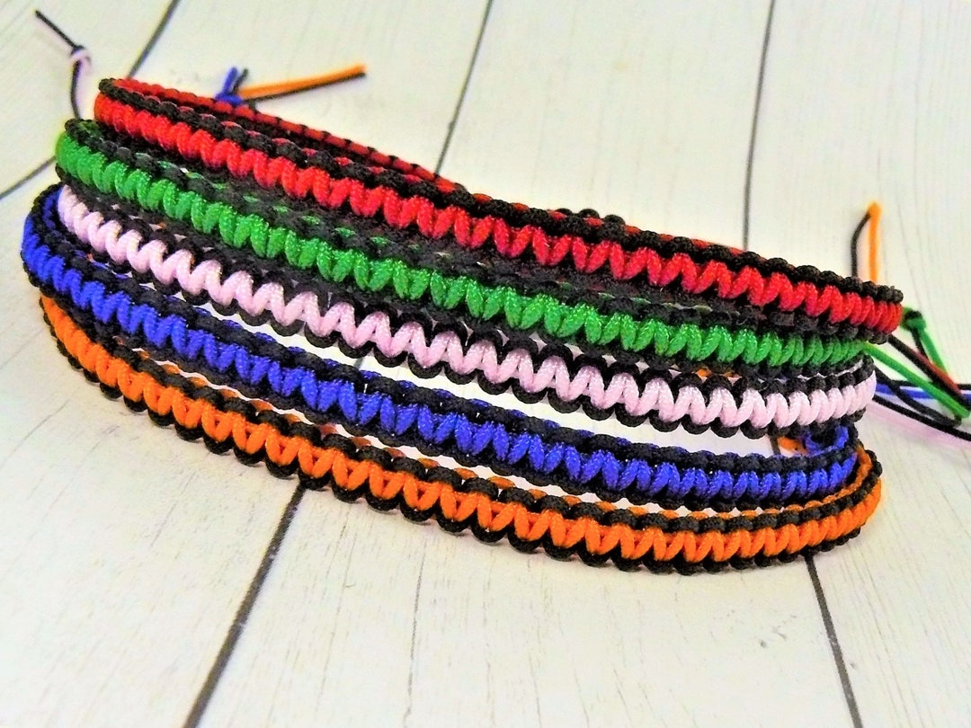 Two Tone Macrame String Bracelet, Friendship Bracelet, Waterproof ...