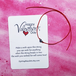 Happy Valentine's Day Wish Bracelet, Best Friend Friendship Bracelet ...