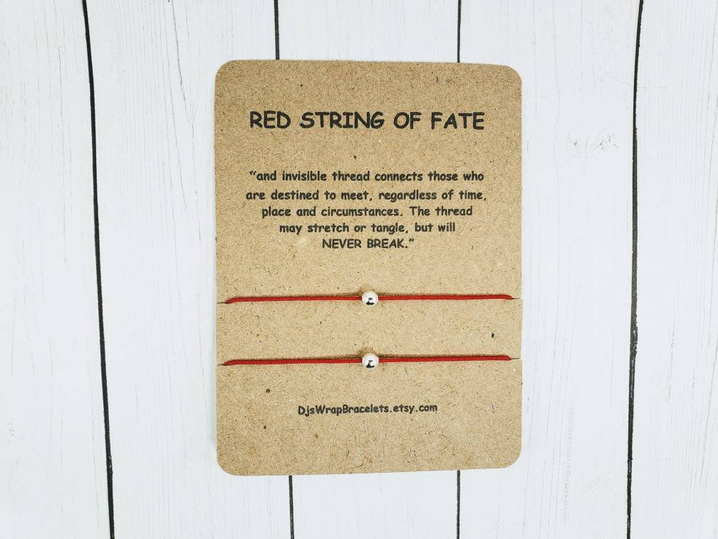 Red String of Fate Couples Bracelet Set Red Thread Bracelet - Etsy