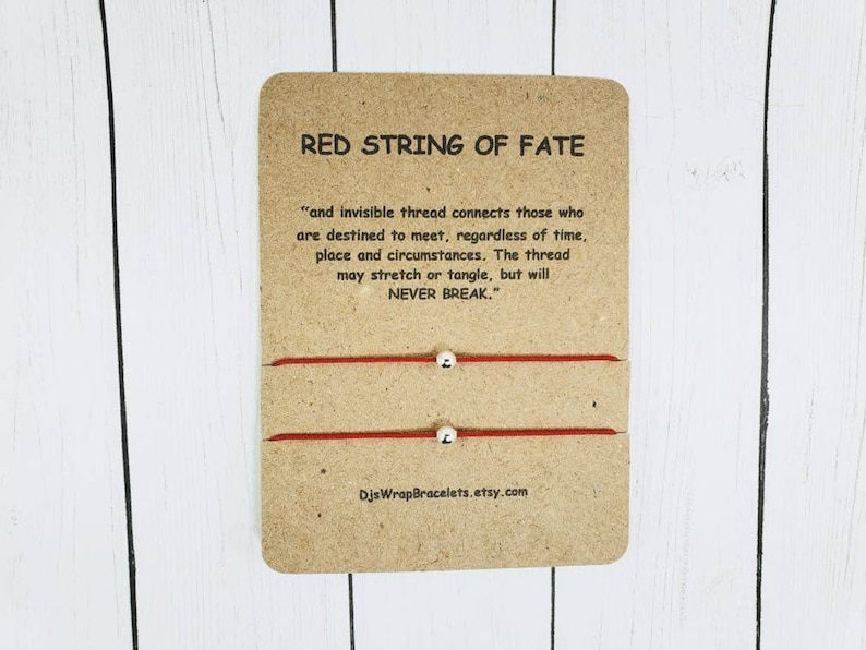 Red String of Fate Couples Bracelet Set, Red Thread Bracelet, Couples ...