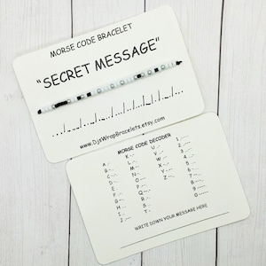 Secret Message Morse Code Bracelet, Custom Bracelet, Friendship ...