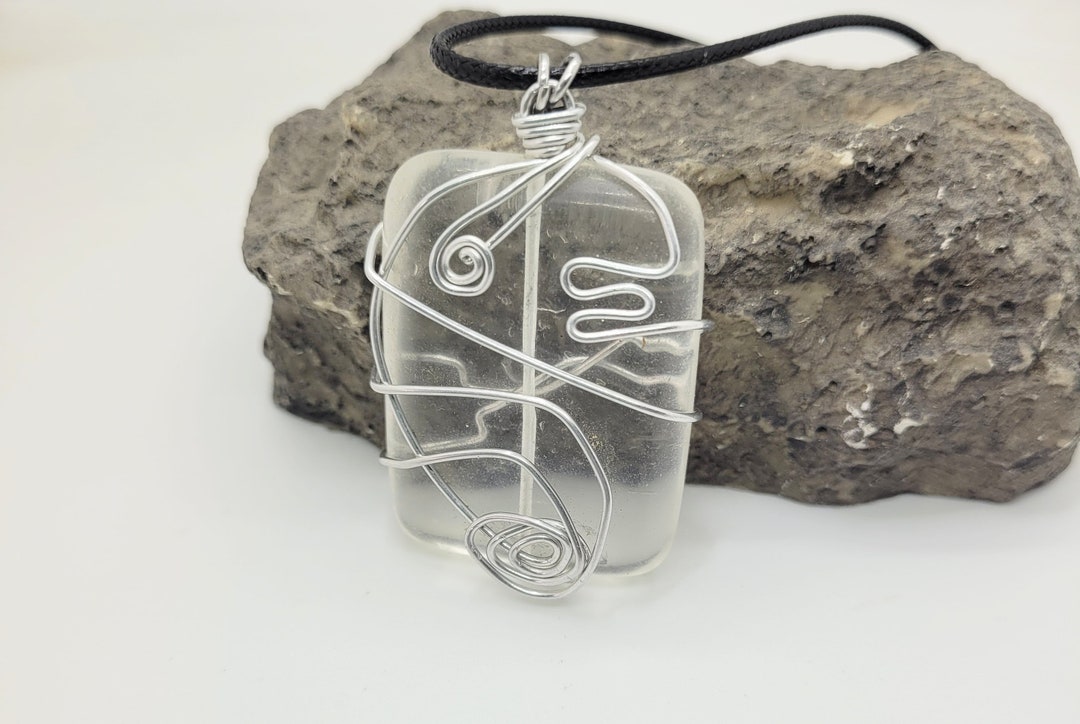 Wire Wrapped Crystal Gemstone Pendant, Handmade Wire Wrapped Jewelry - Etsy